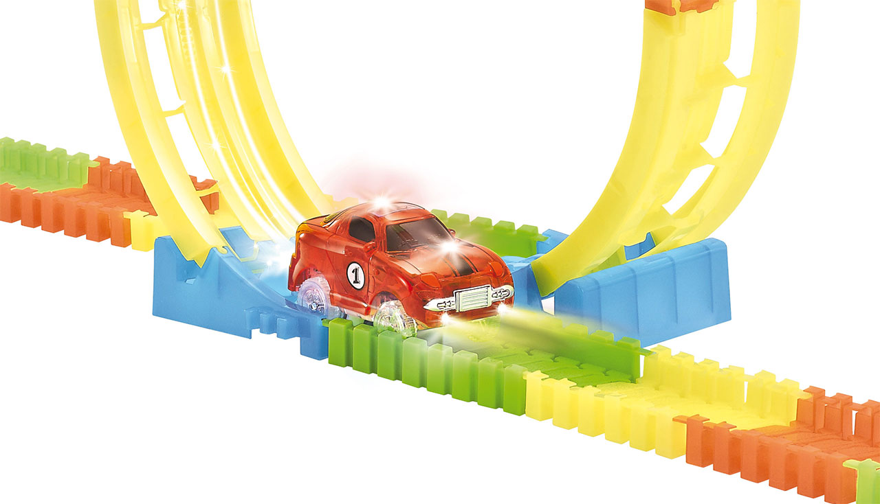 Magic Traxx Looping- Bahn 99-teilig, fluoreszierend - amewi.com