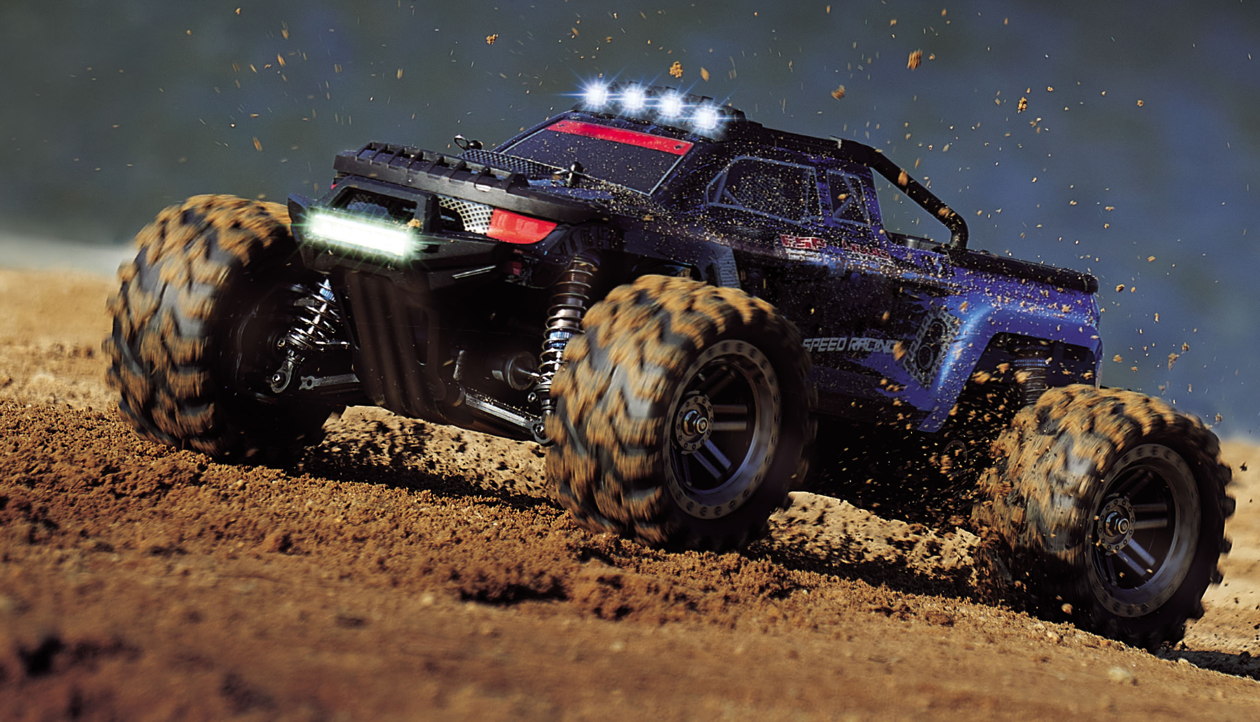 Daphoenodon Monstertruck 4WD 1:12 mit Gyro RTR, blau - amewi.com