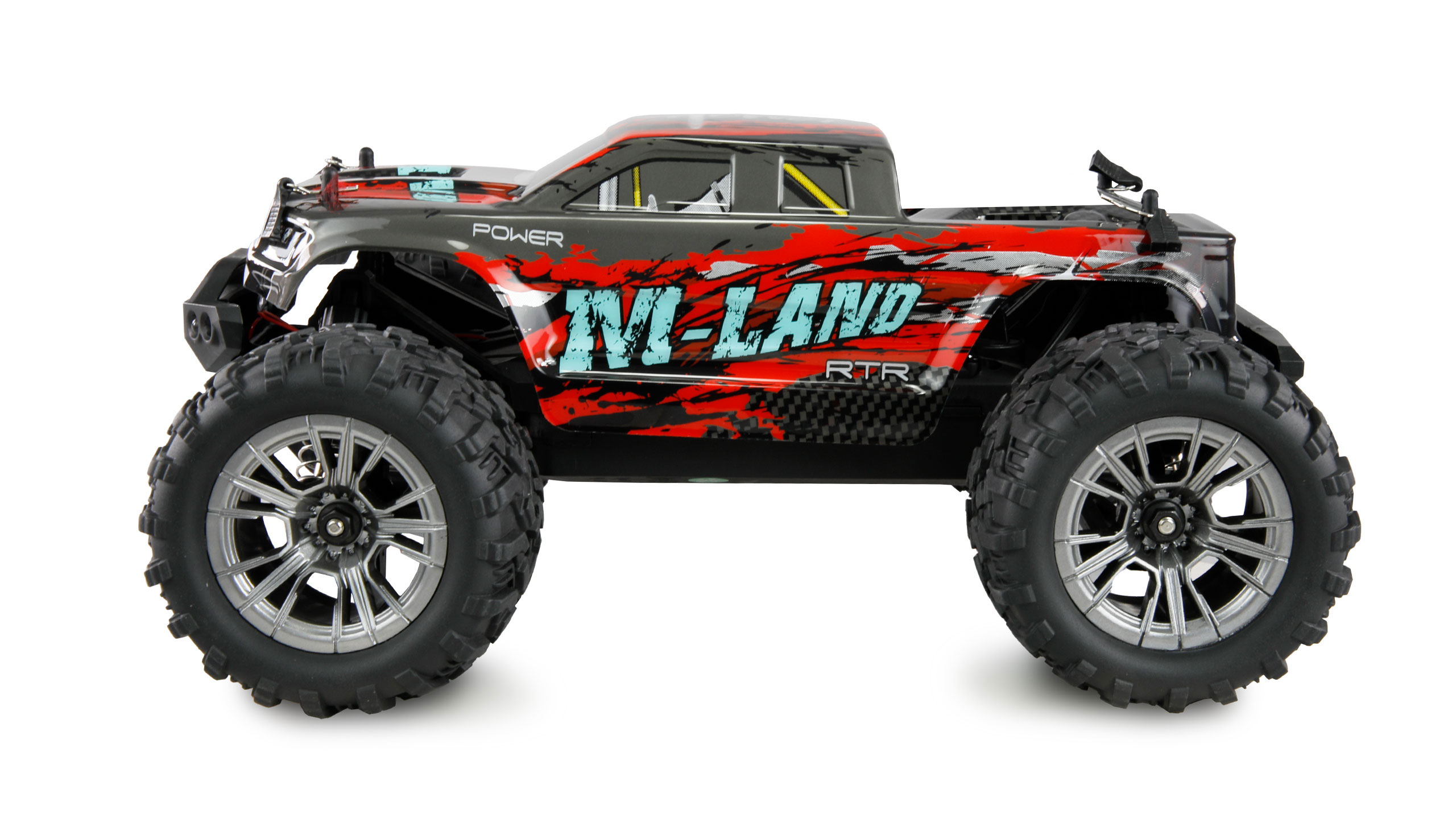 M-Land Monstertruck 48km/h 4WD 1:16 RTR rot - amewi.com