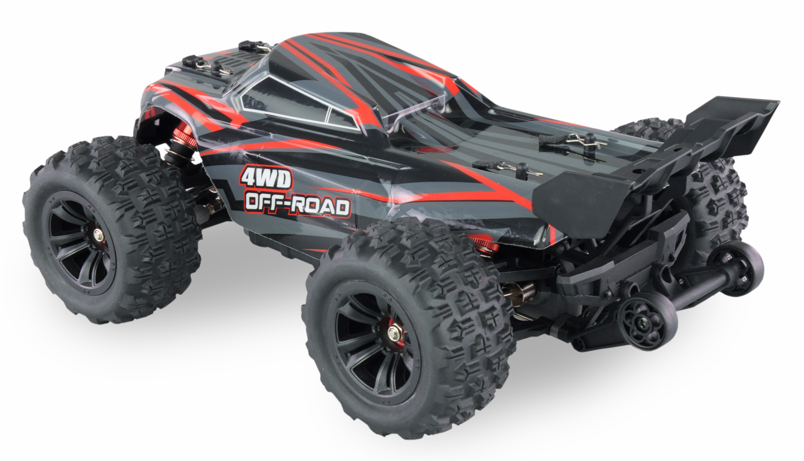 Hyper GO Truggy brushless 4WD 1:16 RTR schwarz/rot - amewi.com