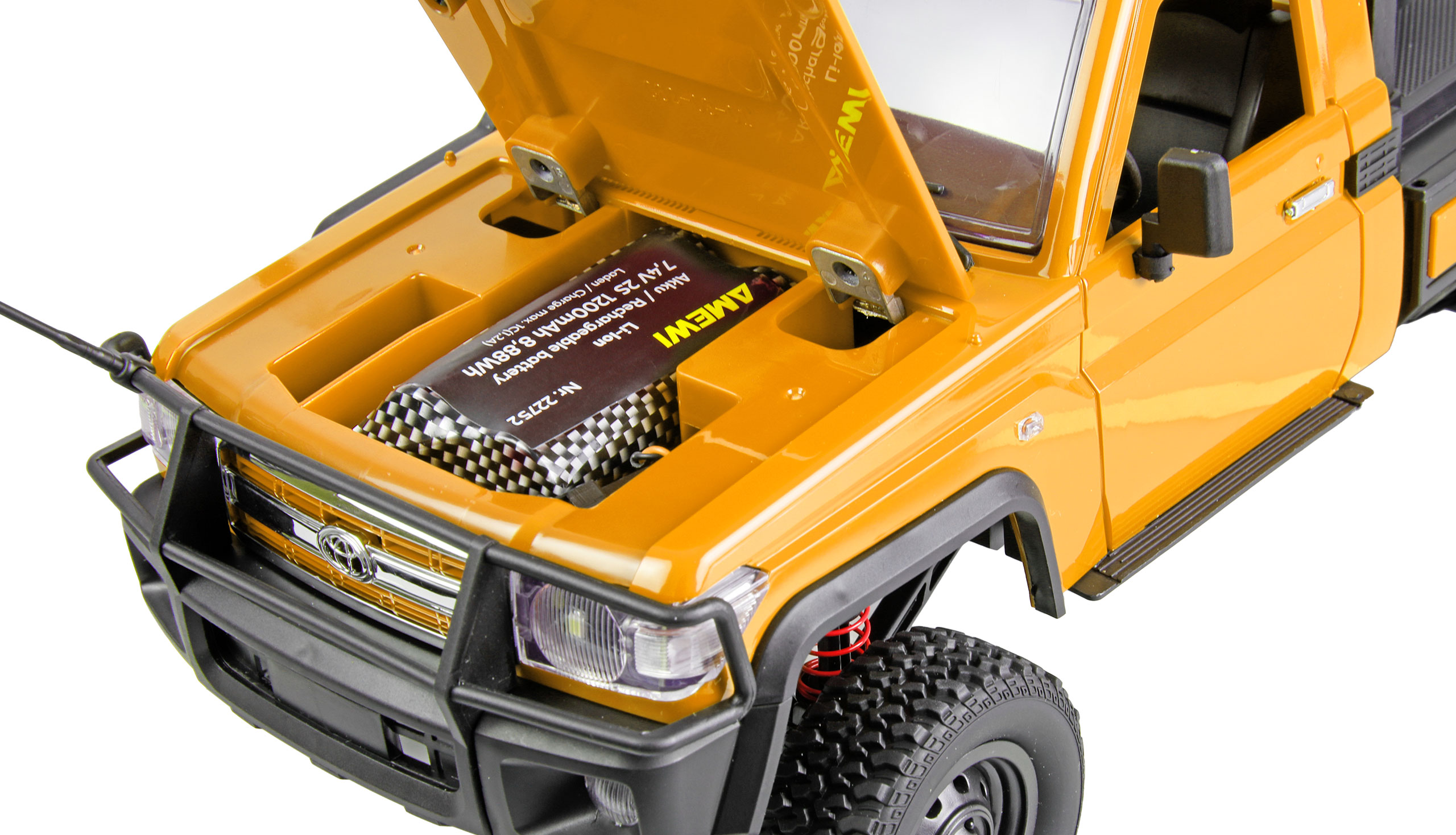 Toyota Land Cruiser Crawler Abschleppwagen 4WD 1:12 RTR gelb - amewi.com