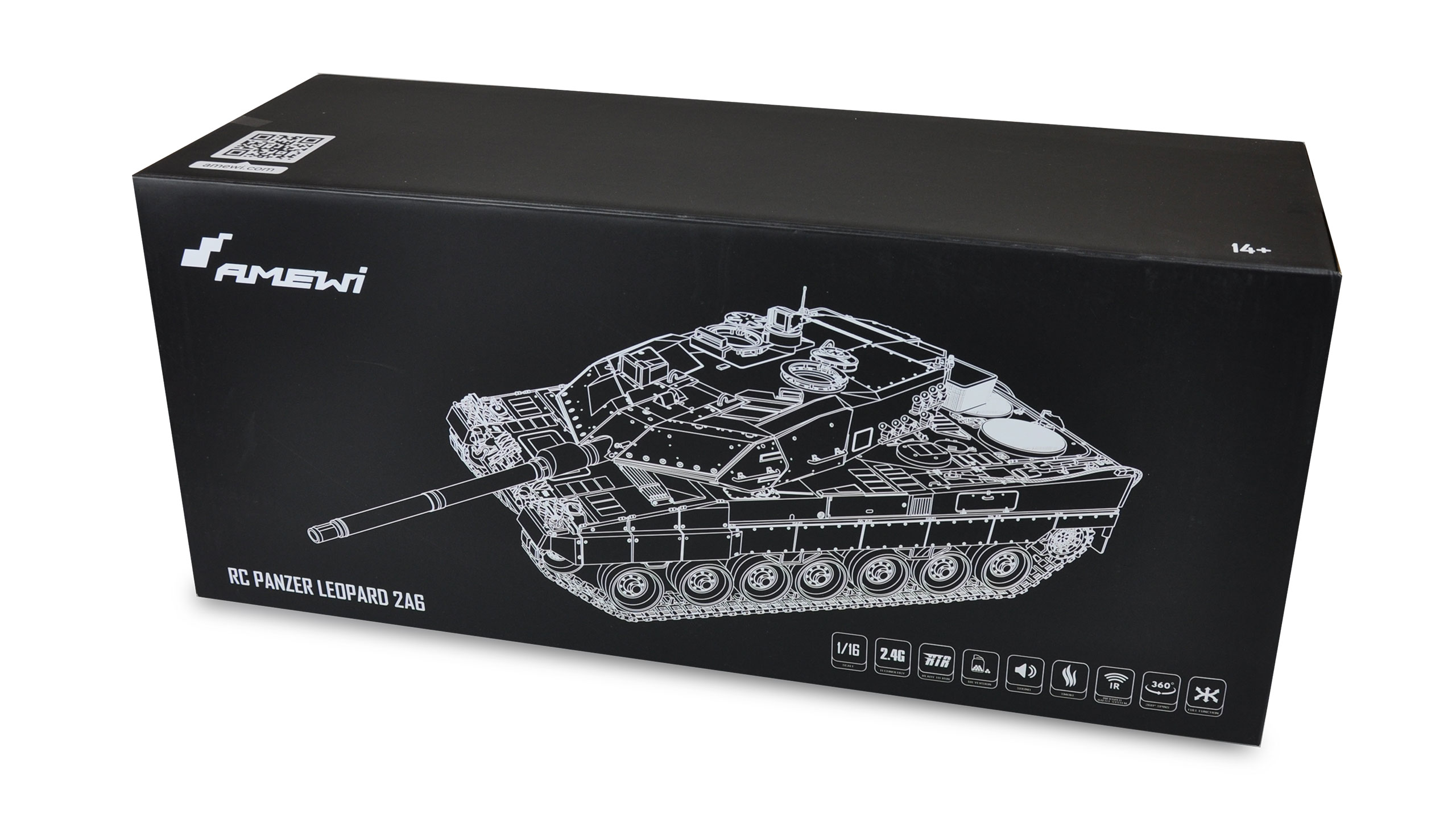Leopard 2A6 1:16 Advanced Line IR/BB - amewi.com